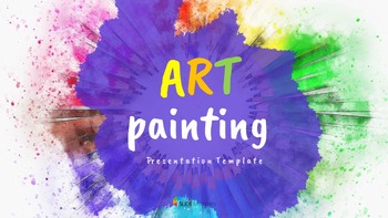 Art Painting Google Slides Template Design