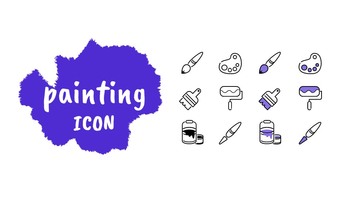 Art Painting Google Slides Template Design