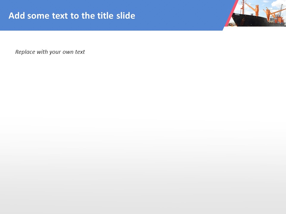 Free PPT Template - Trucks and Ships