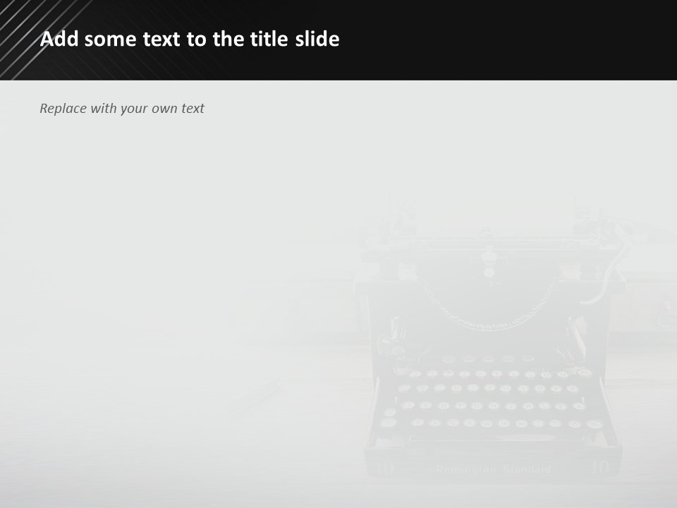 Typewriter - Free Design Template