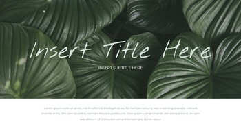 Botanical Google Slides Themes for Presentations