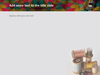 Free PPT Sample - Sewing Machine