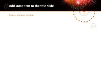 Free Powerpoint Sample - Firework|Templates|Slides