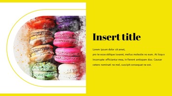 Macaron Google Slides Presentation|Food