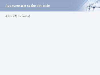 Construction Crane - Free Powerpoint Sample