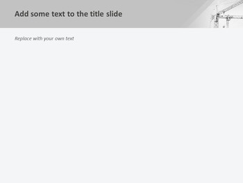 Construction Crane - Free Powerpoint Sample
