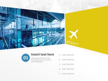 Free Powerpoint Templates Design - Airport
