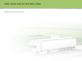 Free PPT Template - Trucks