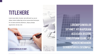 Architecture Blueprints PowerPoint Templates
