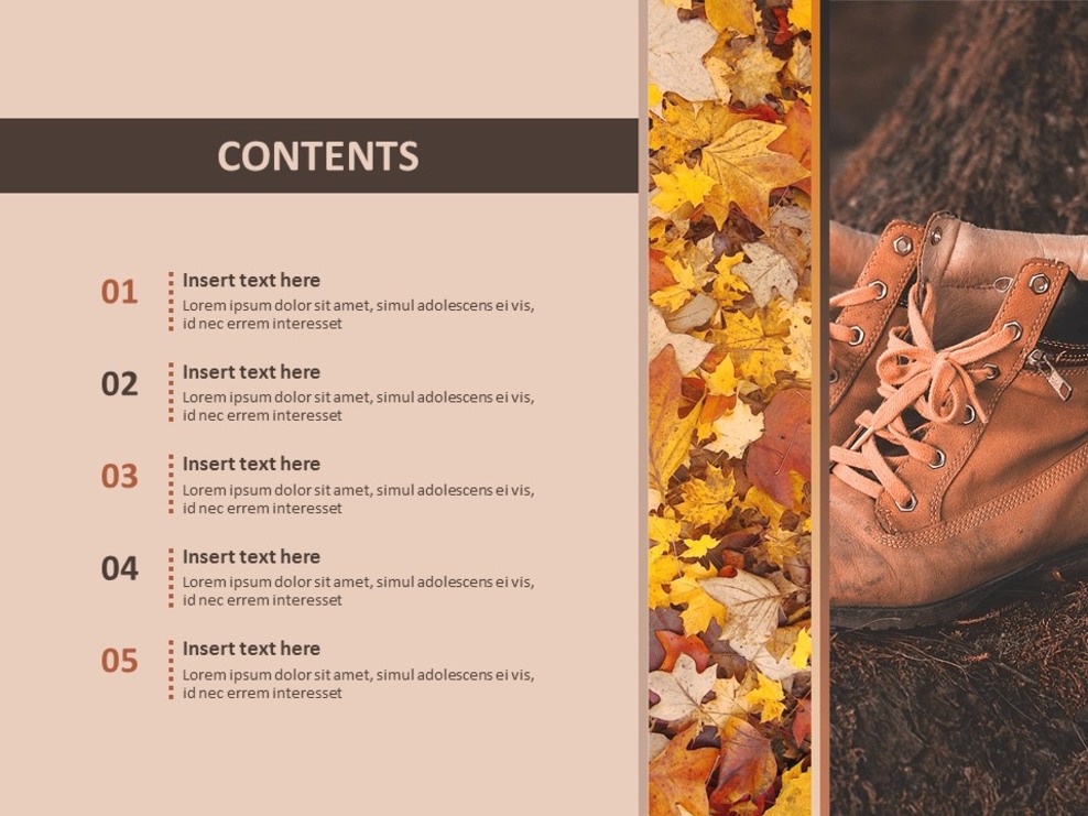A Walk on Fall - Free Powerpoint Templates Design|Slides