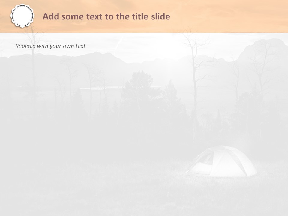 Fall Camping - Free PPT Template