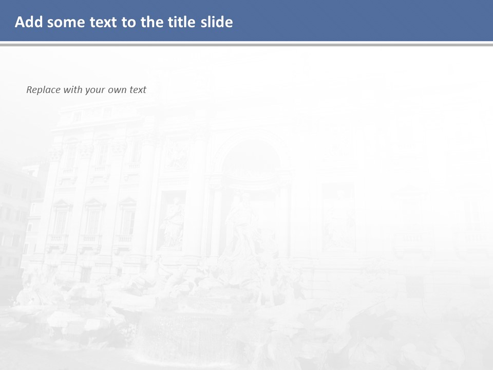Free Design Template - FontanA Di Trevi in Italy