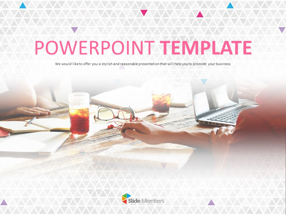 Free PPT Template - Conference at Caf