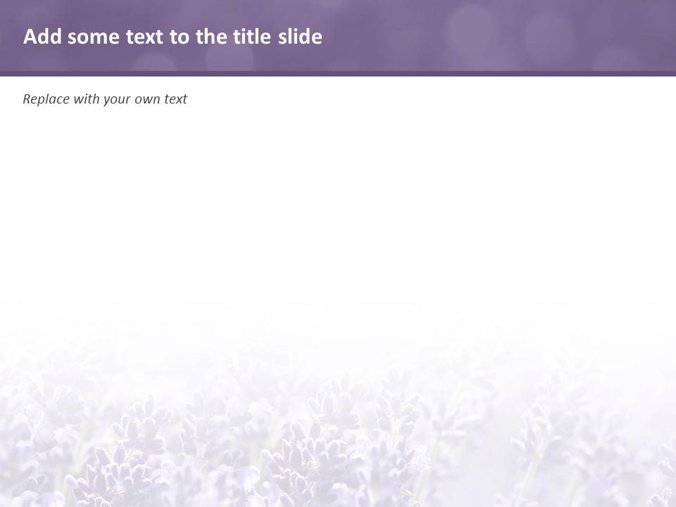 Lavender Scent - Free Powerpoint Templates Design