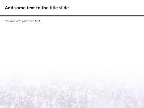 Lavender Scent - Free Powerpoint Templates Design