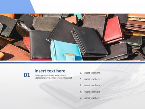 Carteras para hombres - Plantilla PPT gratuita