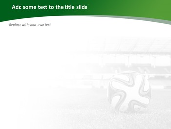 A Soccer Ball and a Stadium - Free Google Slides Template Design
