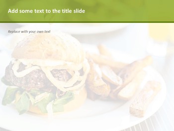 Google Slides Template Free - Fastfood Hamburger