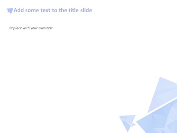 Google Slides Template Free - Blue Paper Plane