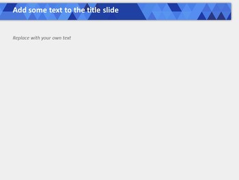 Deep Blue, Sparkling Triangle - Free Google Slides Templates