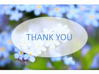 Free Google Slides Backgrounds - Skyblue Flower As Actual Image