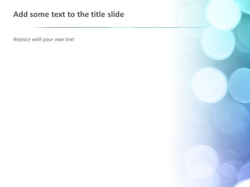 Free Google Slides Template - Blue Sparkling Circles