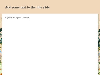 Free Google Slides Templates - Ivory Flower Pattern