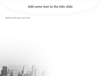 Free Google Slides themes - Black and White Buildings