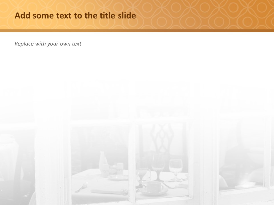 A Fancy Restaurant - Free PPT Sample