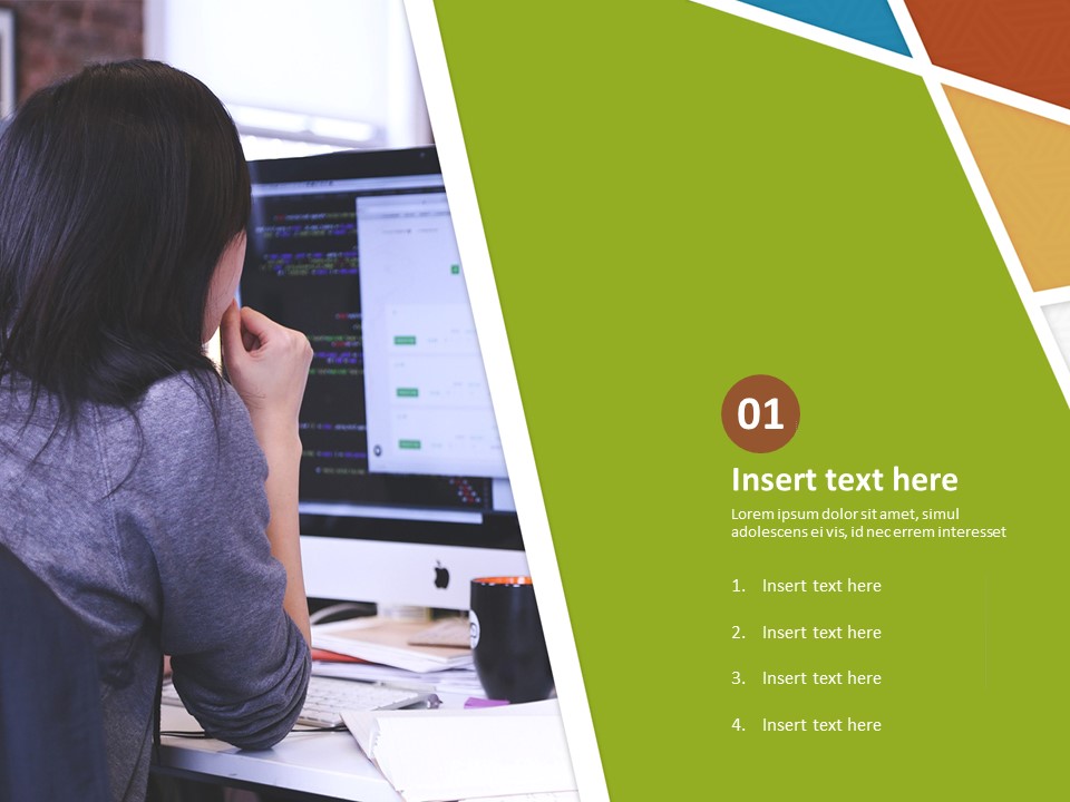 A Working Employee - Free PPT Template