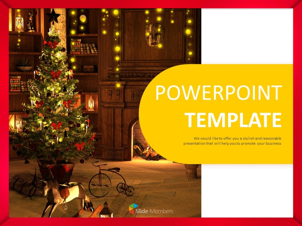 Libérer la veille de Noël - Modèle PPT gratuit