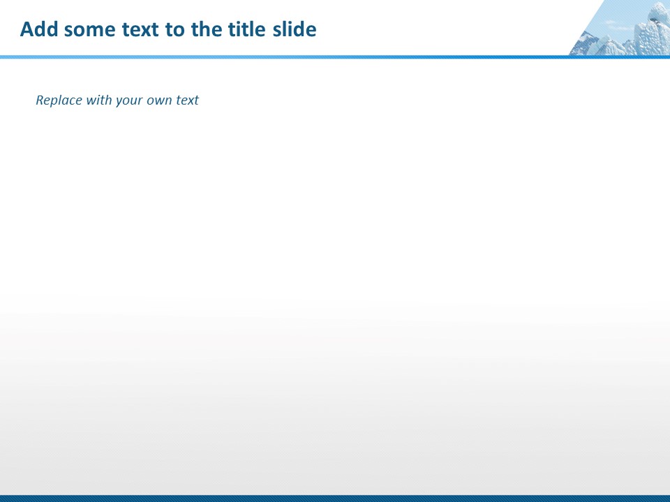 Free Powerpoint Sample - Glacier of North Pole