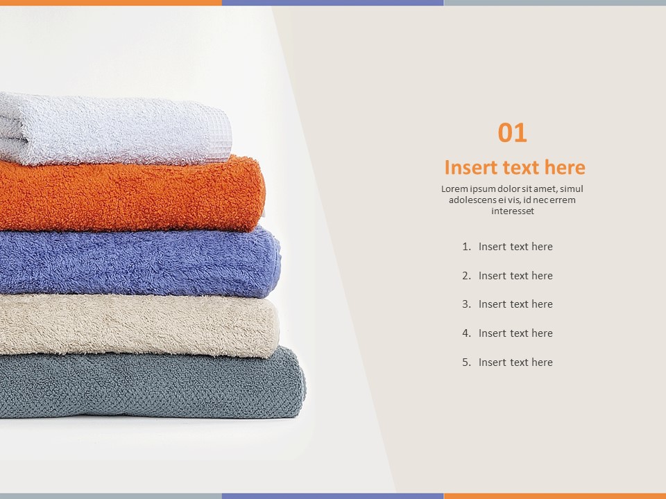 Free PPT Sample - A Shower Towel