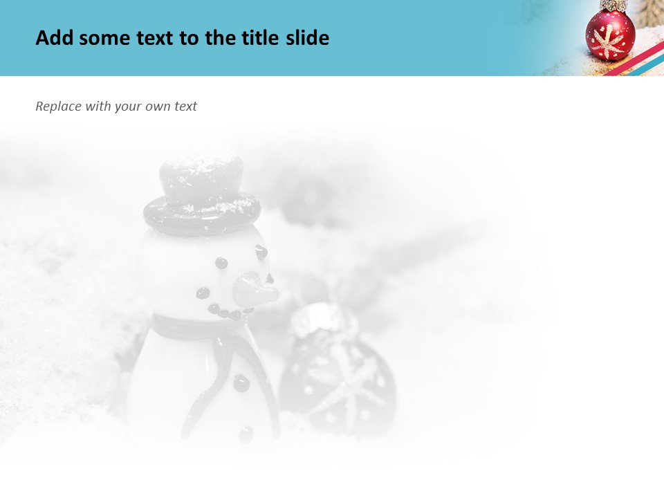 Free PPT Template - Christmas Ornaments