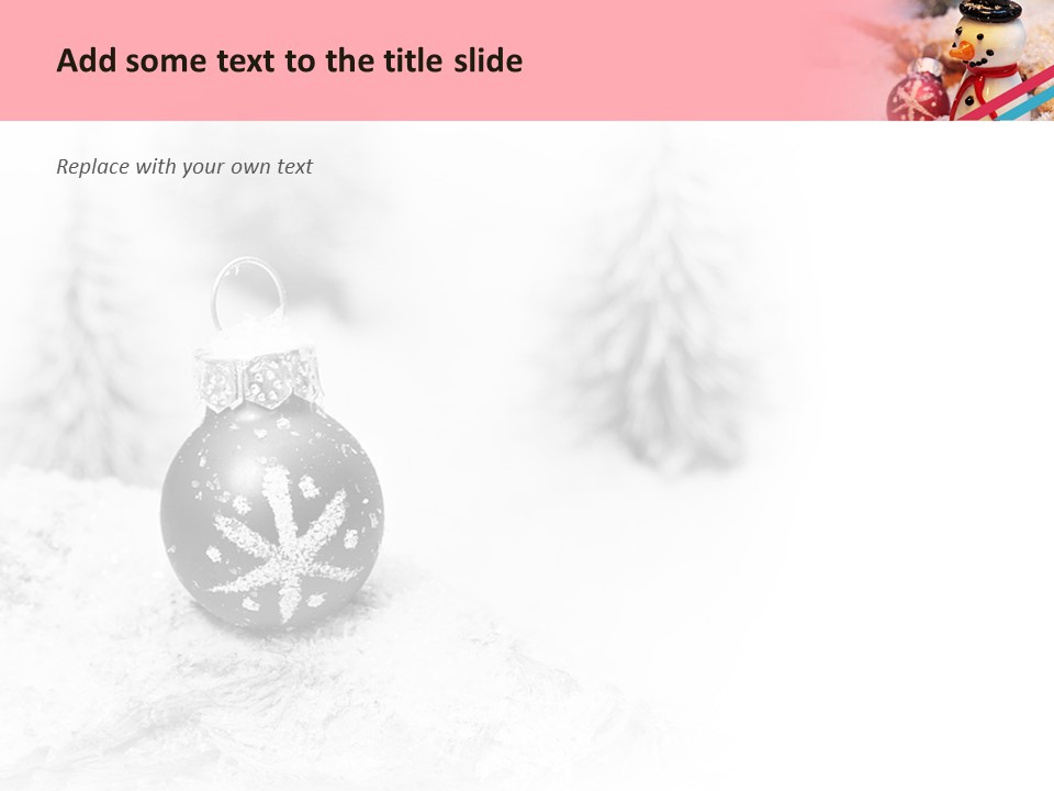 Free PPT Template - Christmas Ornaments