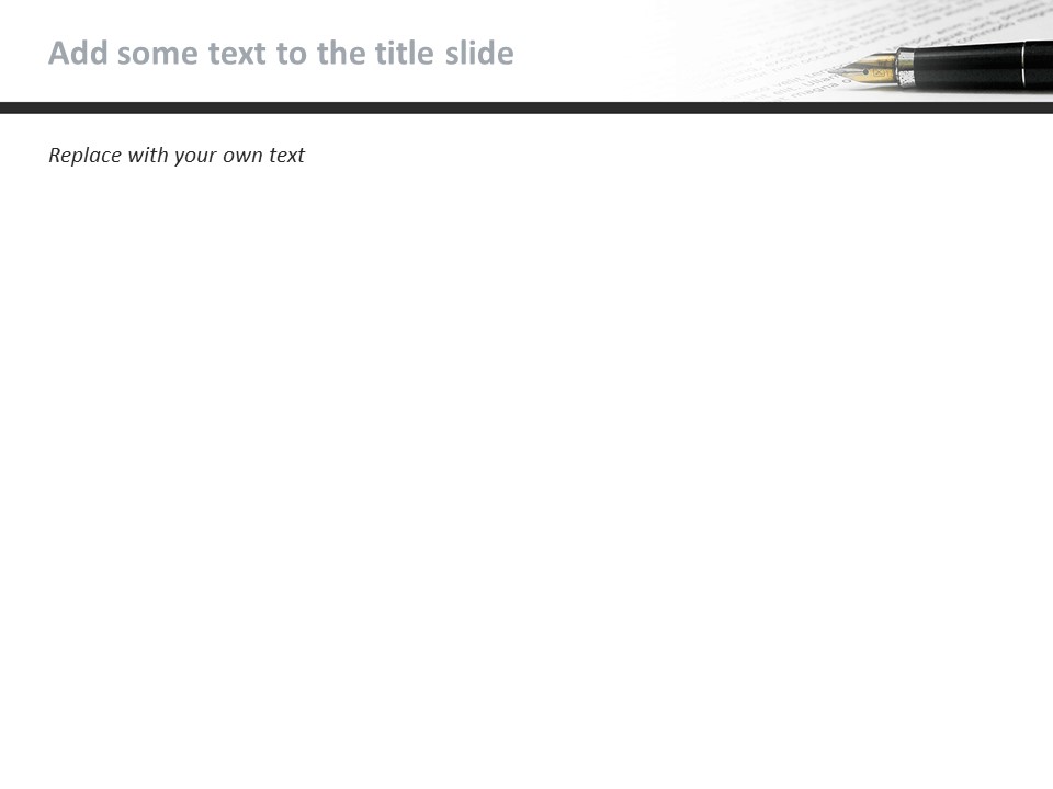 Free PPT Template - Contract Agreement