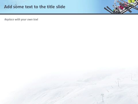 Free PPT Template - Ski Resort|Slides