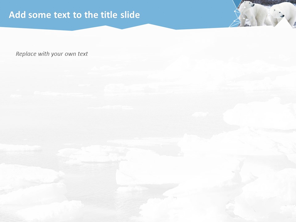 Glacier and Polar Bears - Free PPT Template