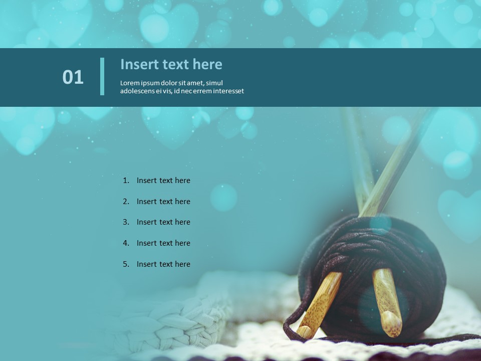 Knitting With Love - Free PPT Sample