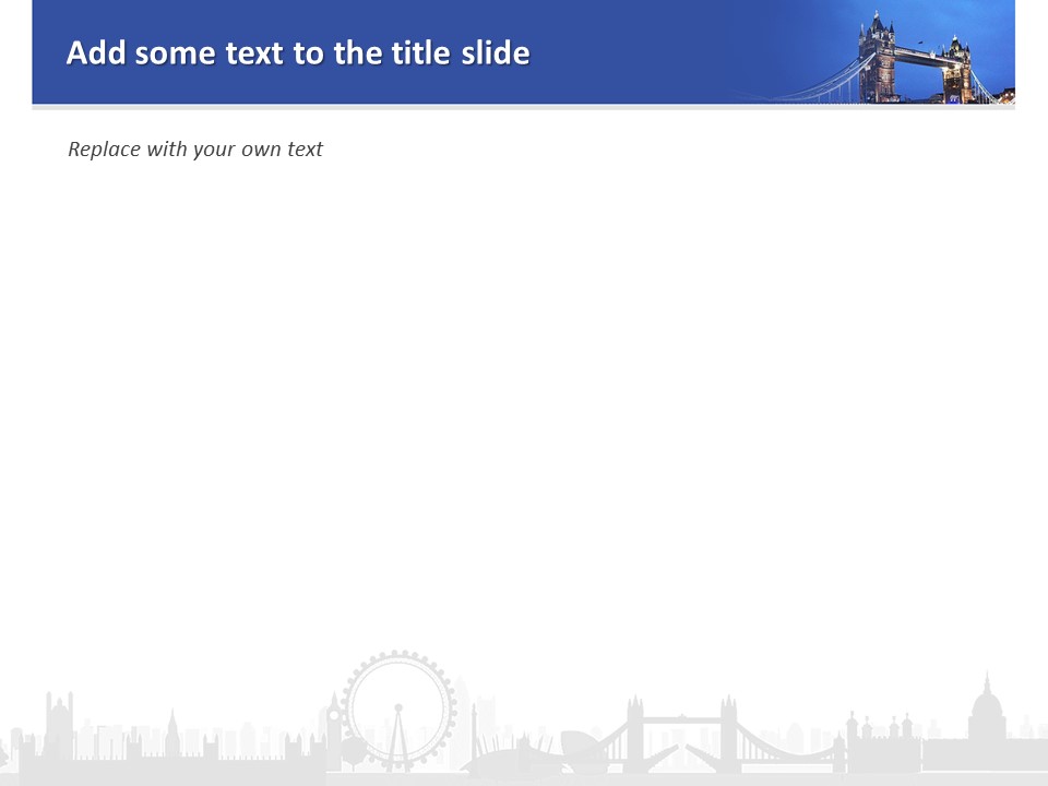 London Tower Bridge - Free PPT Template