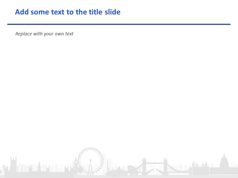 London Tower Bridge - Free PPT Template