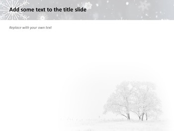 A Winter Landscape - Free Google Slides Template Design