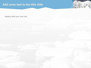 Glacier and Polar Bears - Free Google Slides Templates
