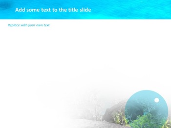 Free Google Slides Template Design - Sea and Waves