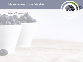 Blueberry Smoothies - Free Google Slides Template Design