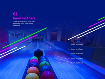 Bowling - Kostenloses Google Slides Template Design