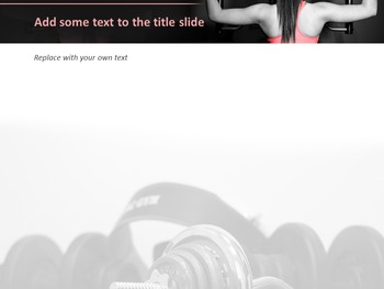 Fitness Club - Google Slides Template Free