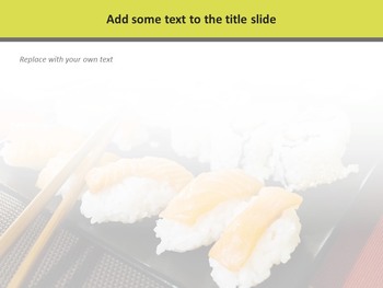 Free Business Google Slides Templates - Japanese Sushi