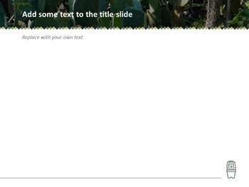 Free Presentation Template - Cactus