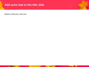 Google Slides Download Free - Vivid Fallen Leaves